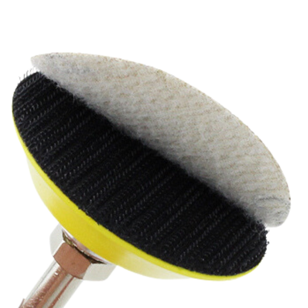 3" Hook & Loop Backing Pad with Removable Foam Layer - 1/4" Shank