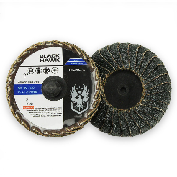 2" Zirconia Curved Edge Fillet Weld Quick Change Mini Flap Disc - 10 Pack