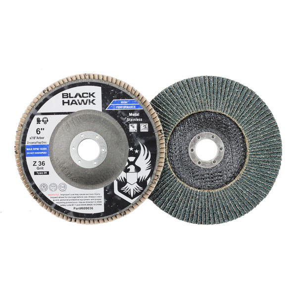 6" Zirconia Flap Disc – T29 (Conical) Sanding & Grinding Wheel