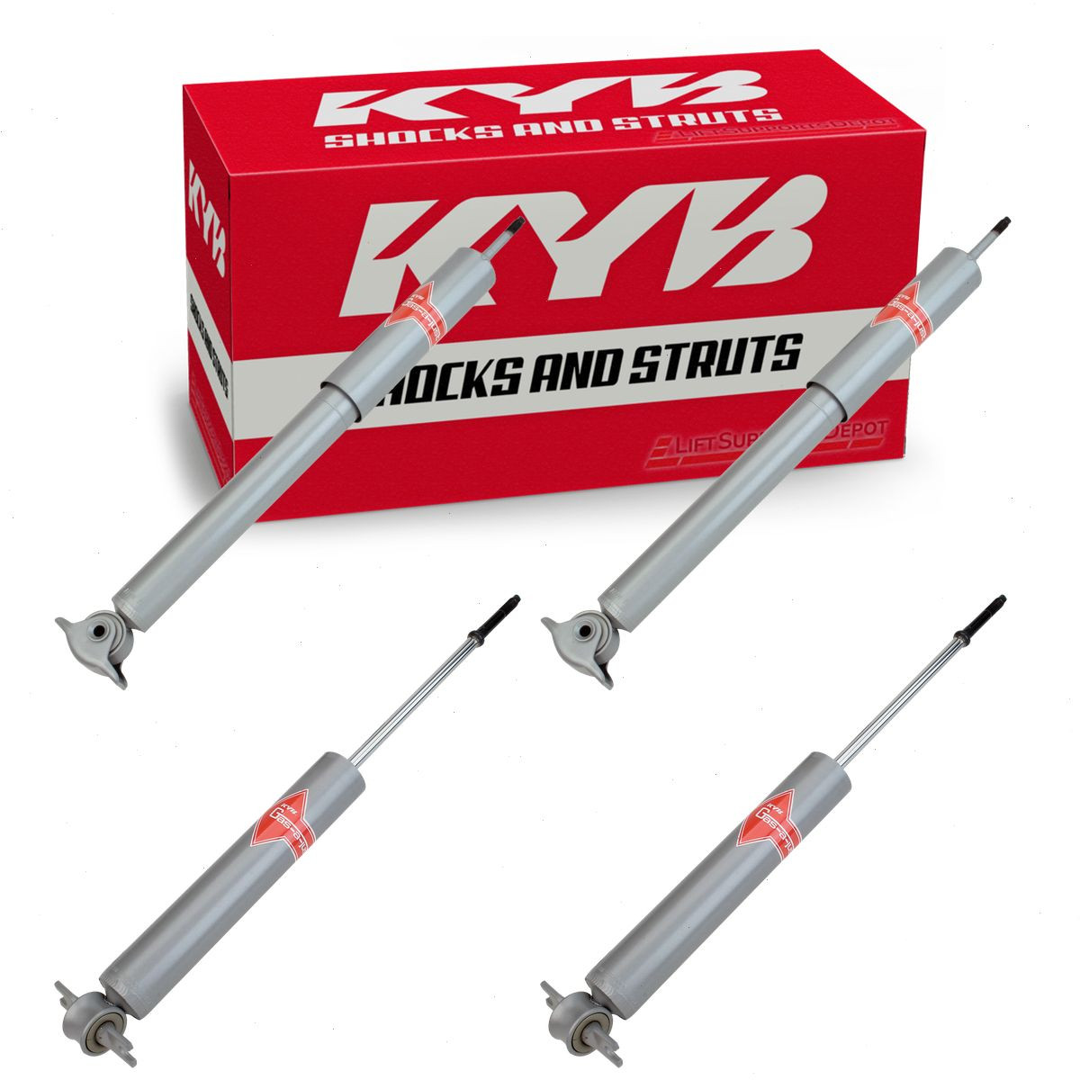 1982-1983 Mercedes-Benz 380SEC 4 pc Shock Absorbers KYB Gas-a-Just ...