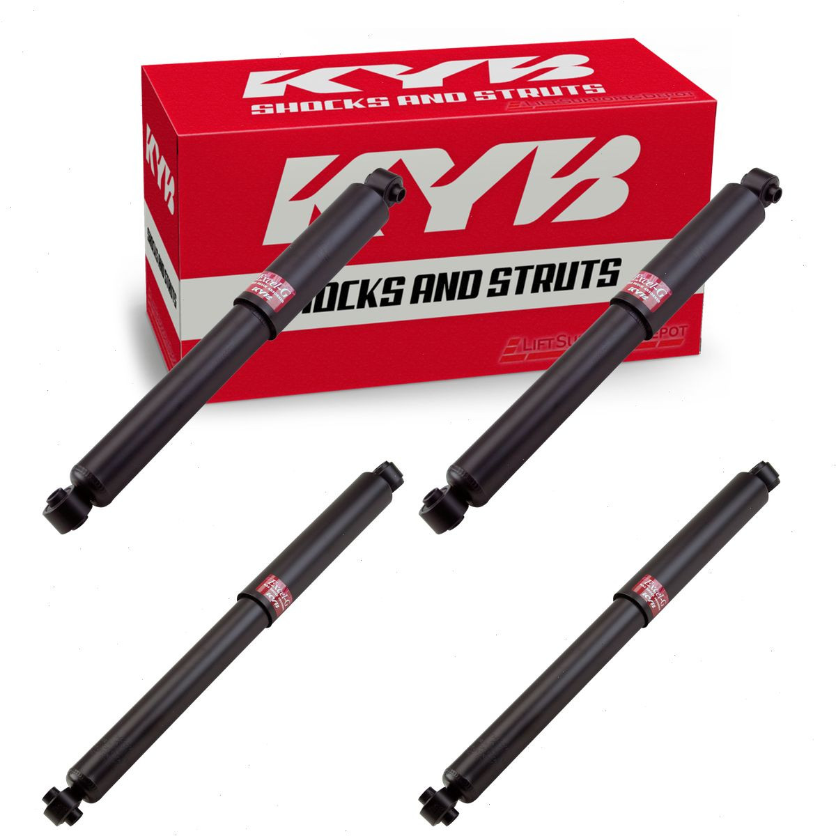 1975-1986 Chevrolet K20 4 pc Shock Absorbers KYB Excel-G Front Rear ...