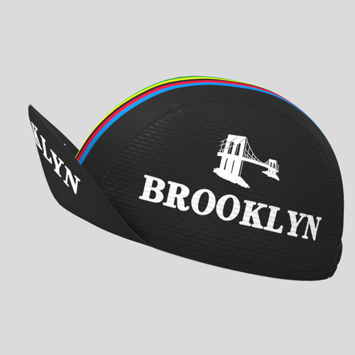 Brooklyn Retro Cycling Cap - Rainbow | Freestylecycling.com