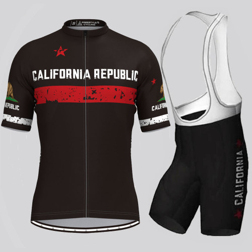 Men's Republic California Cycling Kit - Black | Freestylecycling.com