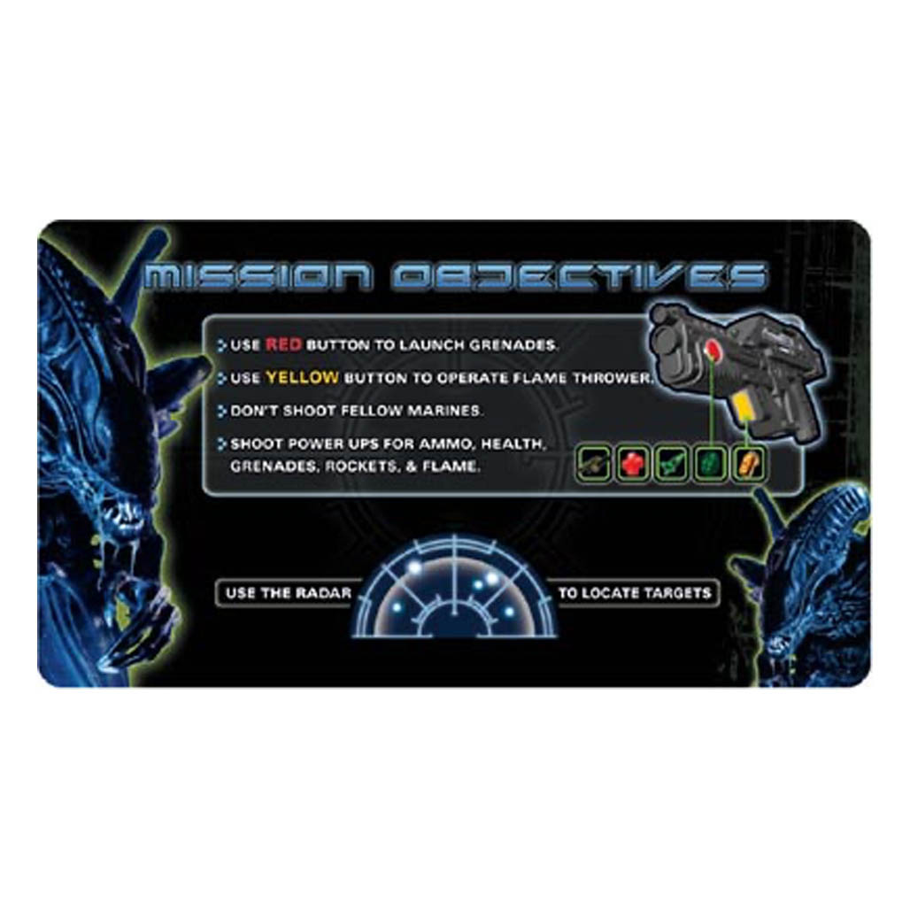 Aliens Backlit Instructions Panel - Aliens 27" Standard (AE-AW-05)