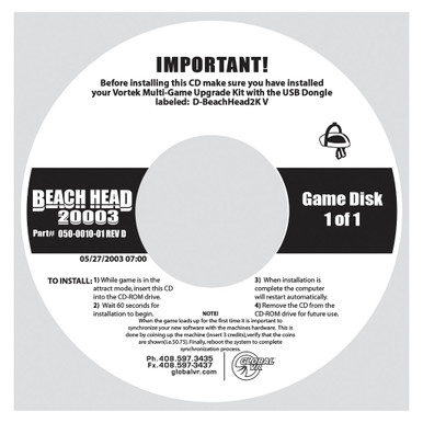 Game Install Disk, Beach Head 2003 Desert War (050-0010-01 REV D)