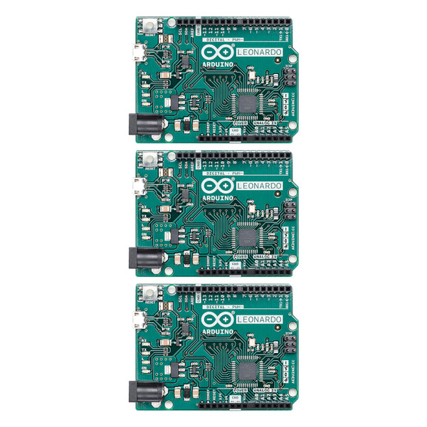 Arduino A000057 Leonardo with Headers USB connection power AC-to-DC adapter microcontroller ...