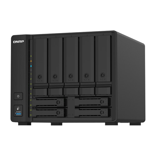 QNAP 5x 3.5-inch + 4x 2.5-inch Bay High-Speed NAS with Two 10GbE and 2 ...