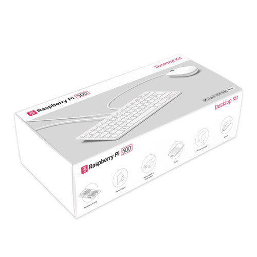 Raspberry Pi 500, Desktop Kit Computer (US) including cable, mouse and PSU SC1285