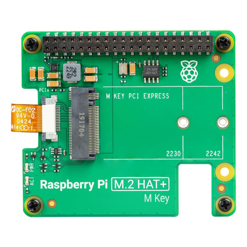 Raspberry Pi M.2 HAT, BOARD ROHS COMPLIANT NVMe drives, AI accelerators to Raspberry Pi 5’s PCIe ...