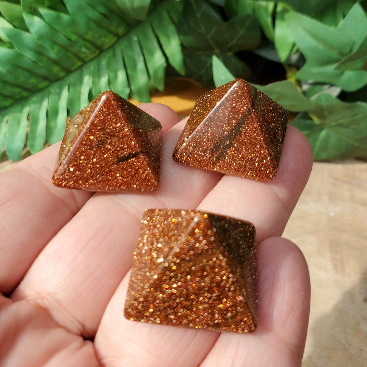 Mini Red Goldstone Pyramids | Shop Healing Red Goldstone Crystals ...