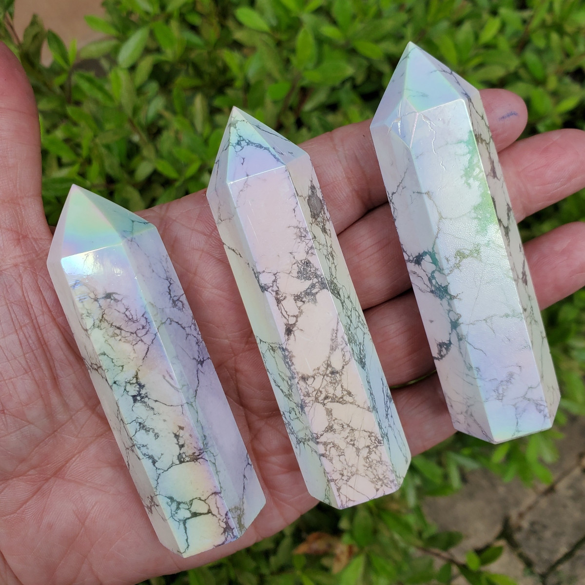 Howlite Polished Points | Shop Healing Howlite Crystals & Gemstones ...