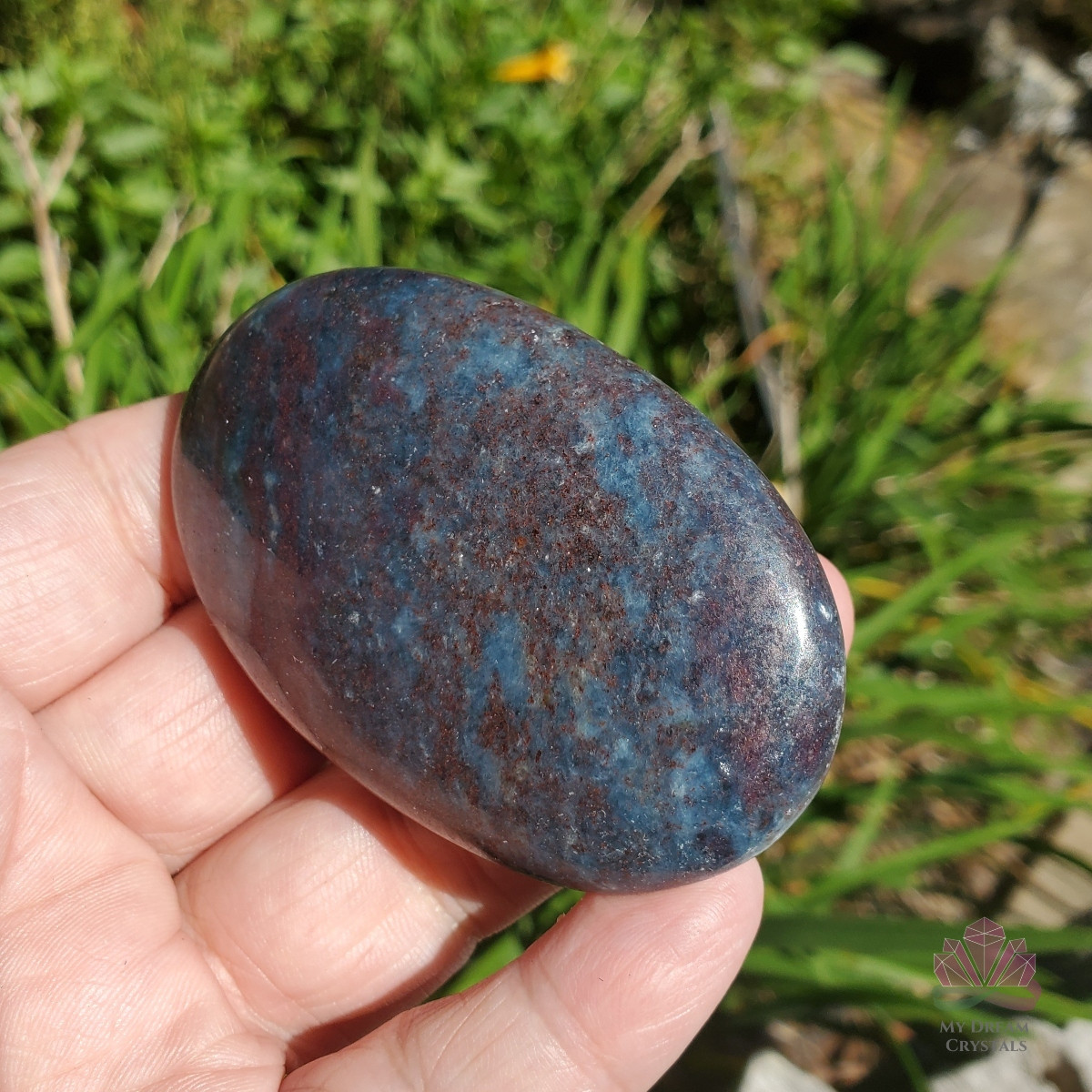Ruby Kyanite Palm Stone| Shop Healing Kyanite Crystals & Gemstones ...