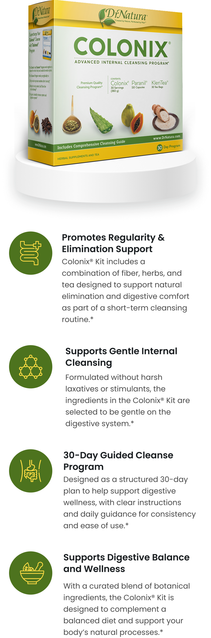 DrNatura | Colonix® - 30 Days Colon & Detox Cleanse Kit