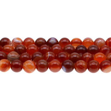 Red Sardonyx Round 10mm - Loose Beads