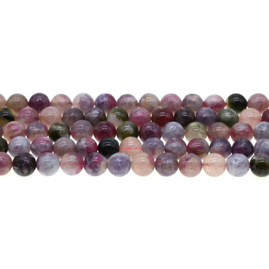 Multicolor Pink Tourmaline Round 8mm - Wholesale | Fine Gems Canada
