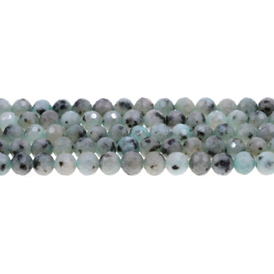Lotus Jasper Round Faceted Diamond Cut 8mm - Loose Beads