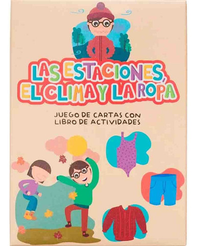 Las Estaciones El Clima Y La Ropa (juego De Cartas Con Libro - Juanpebooks