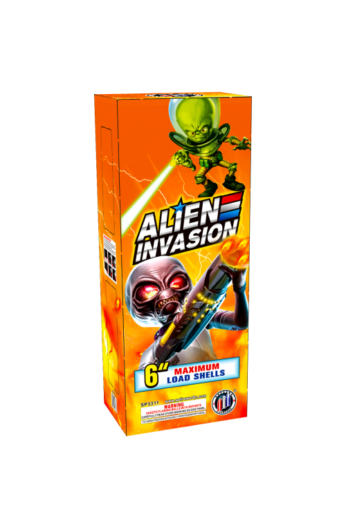 Alien Invasion - 6 Canister - AR Fireworks