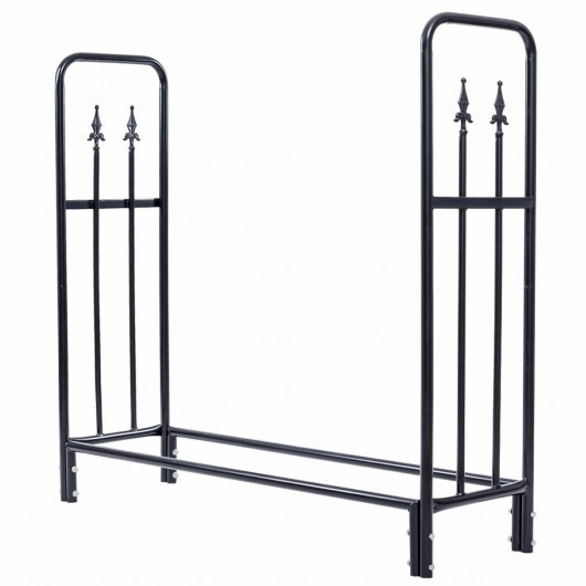 40-inch Tubular Steel Firewood Storage Rack