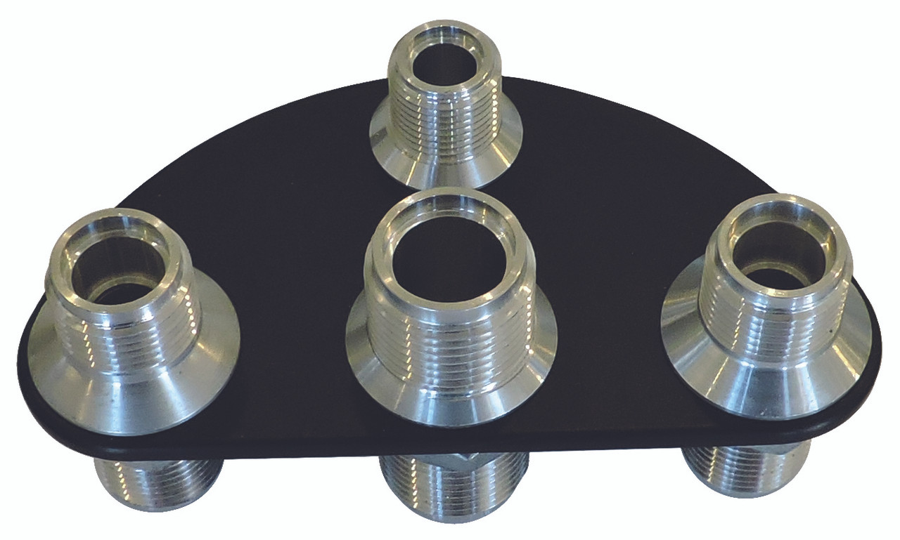 Billet Underhood Accessories - Billet AC Bulkheads - 4 Port Billet ...