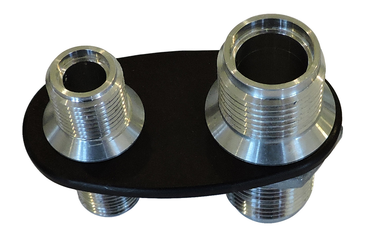 Billet Underhood Accessories - Billet AC Bulkheads - 2 Port Billet ...