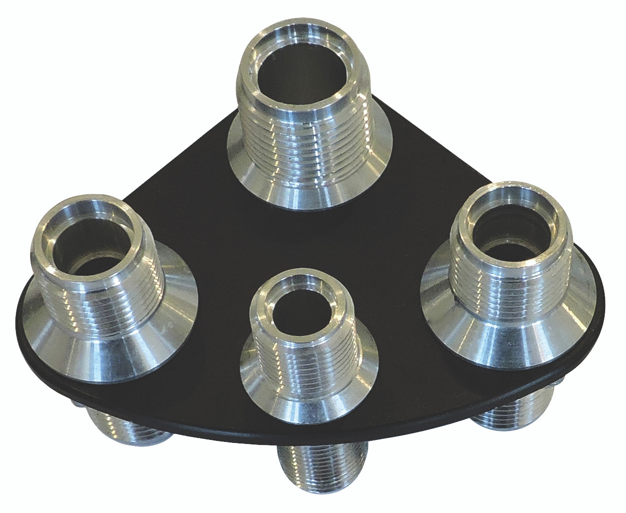 Billet Underhood Accessories - Billet AC Bulkheads - 4 Port Billet ...