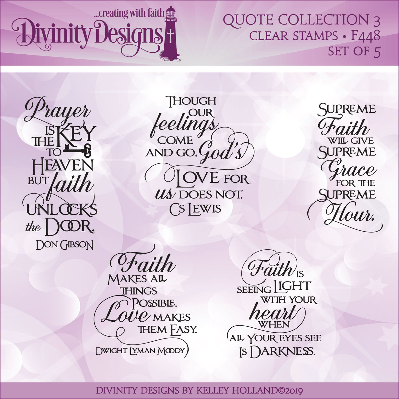QUOTE COLLECTION 3 (CLEAR STAMPS) - Divinity Designs LLC