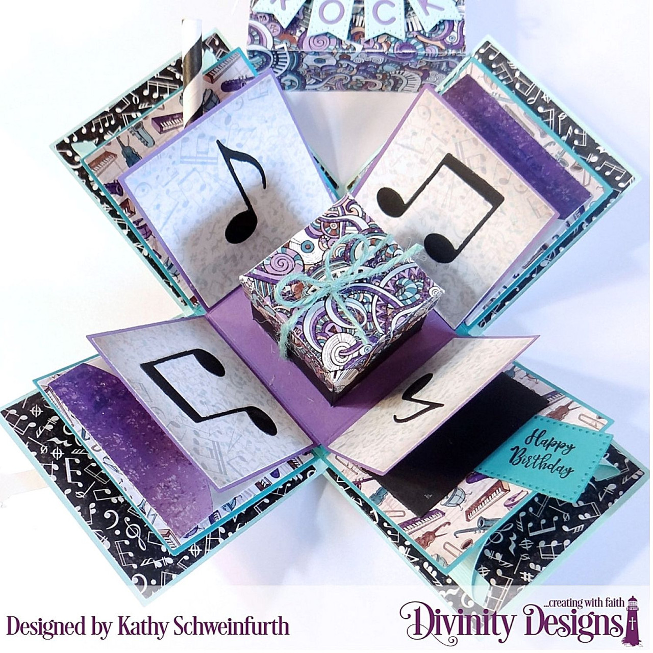 EXPLOSION BOX WITH LAYERS DIES - Divinity Designs LLC