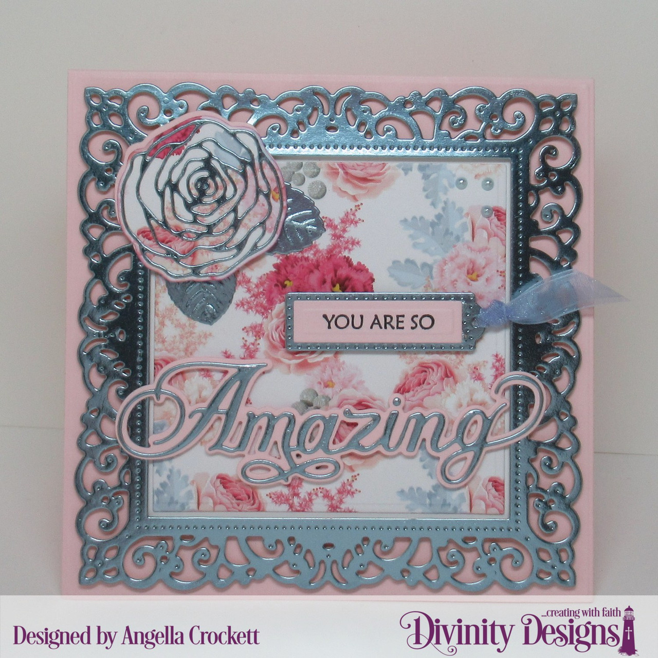 SQUARE CARD BASE WITH LAYER DIE