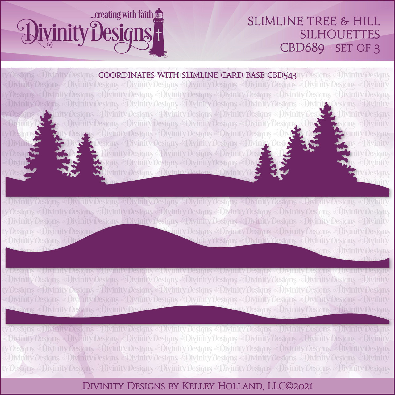 SLIMLINE TREE & HILL SILHOUETTES DIES
