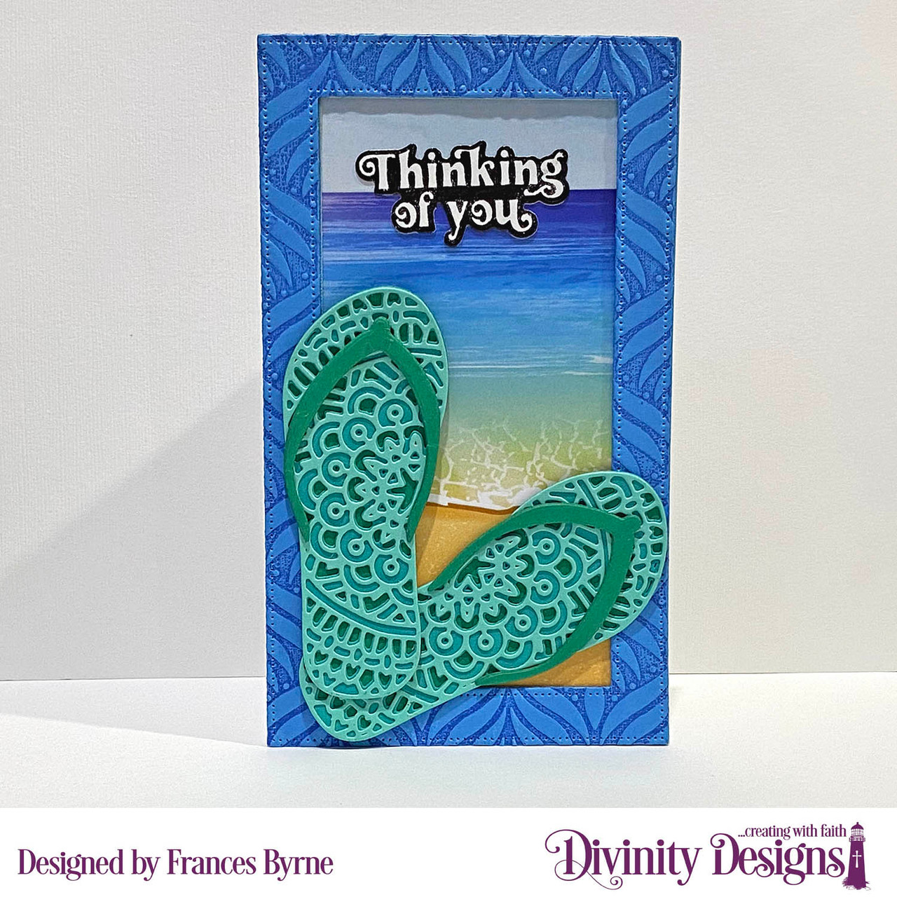 PALM LEAVES EMBOSSING FOLDER - SLIMLINE