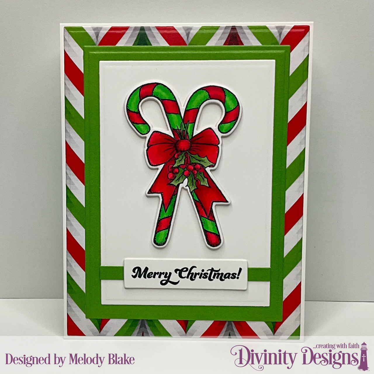 CANDY CANE (STAMP/DIE DUOS - CLEAR STAMPS)