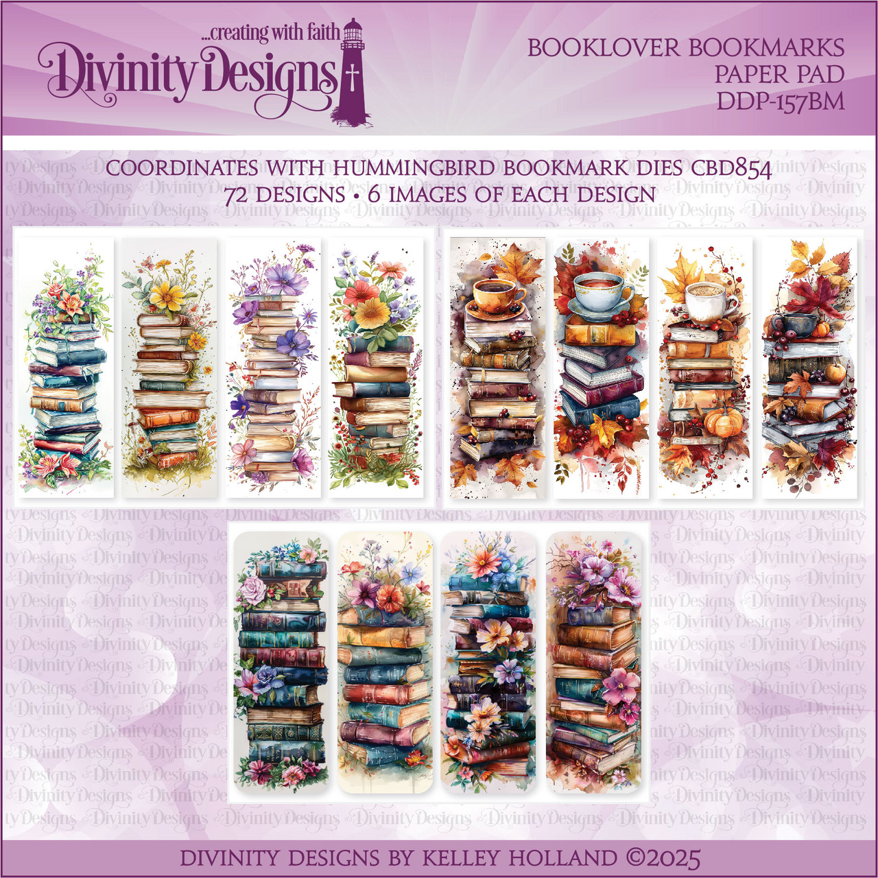 SPRING FLOWER BOOKMARKS PAPER PAD