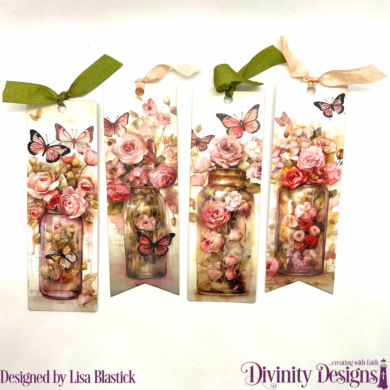 SHABBY CHIC ROSE BOOKMARKS PAPER PAD