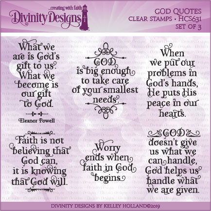 GOD QUOTES (CLEAR STAMPS) - Divinity Designs LLC