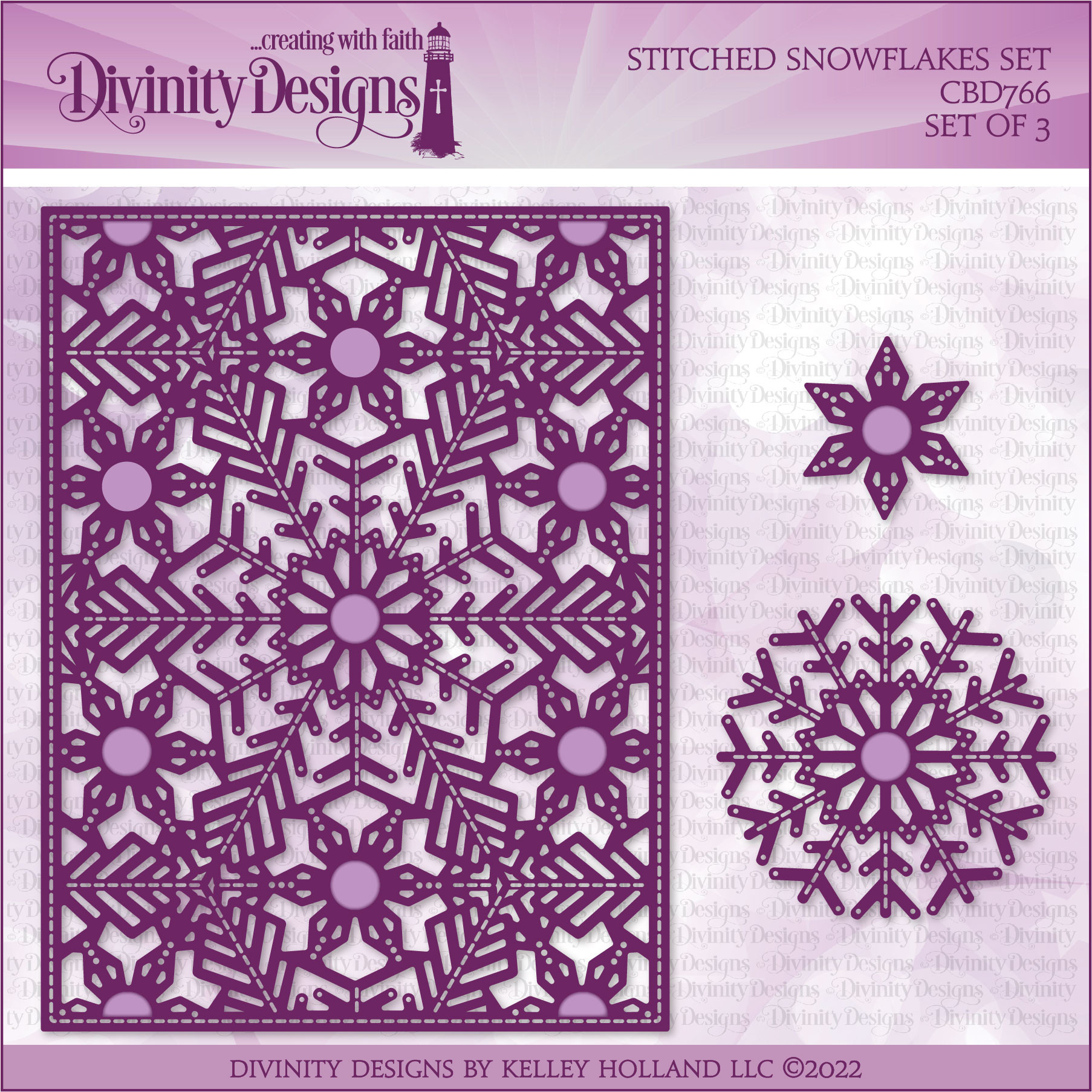 STITCHED SNOWFLAKES SET DIE
