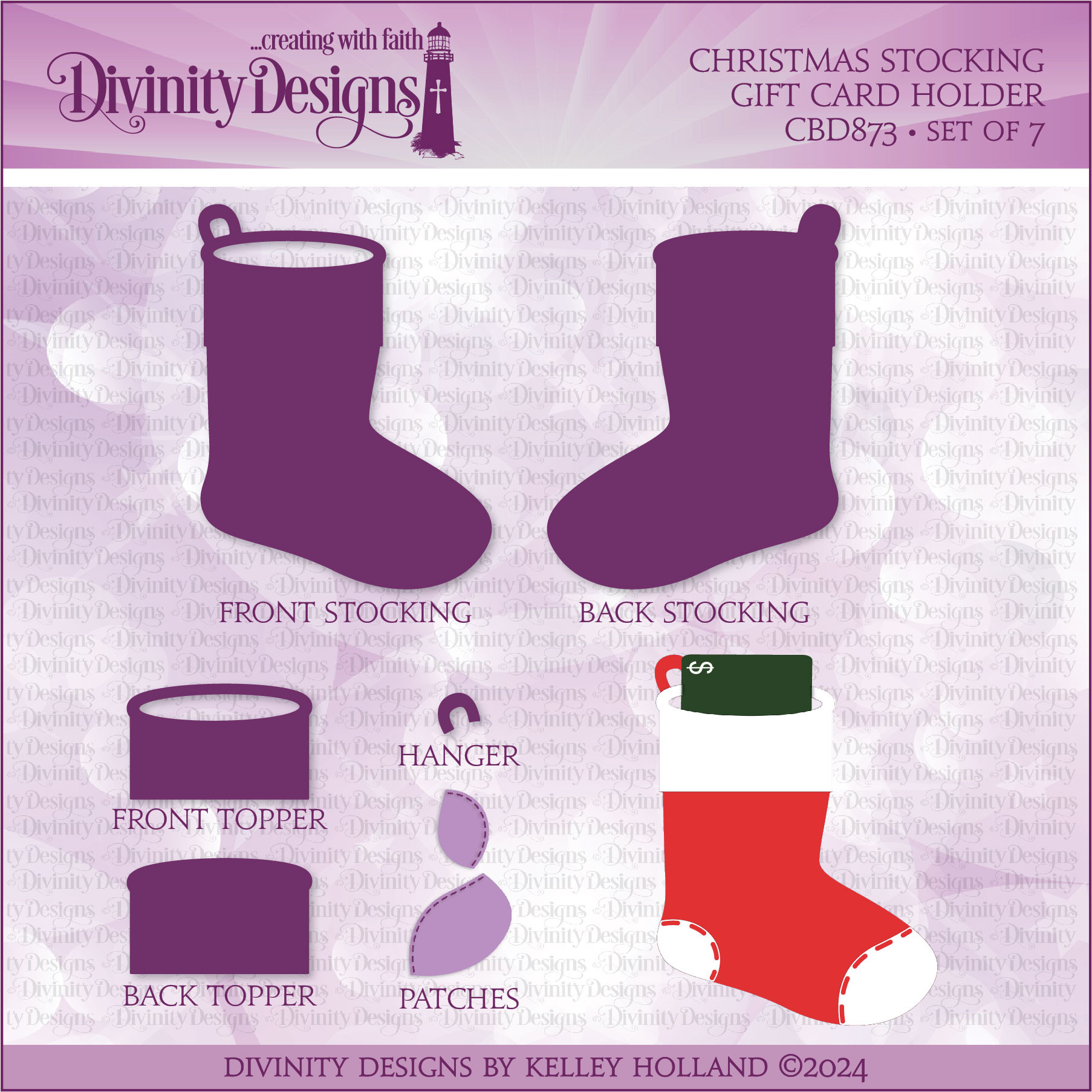 CHRISTMAS STOCKING GIFT CARD HOLDER