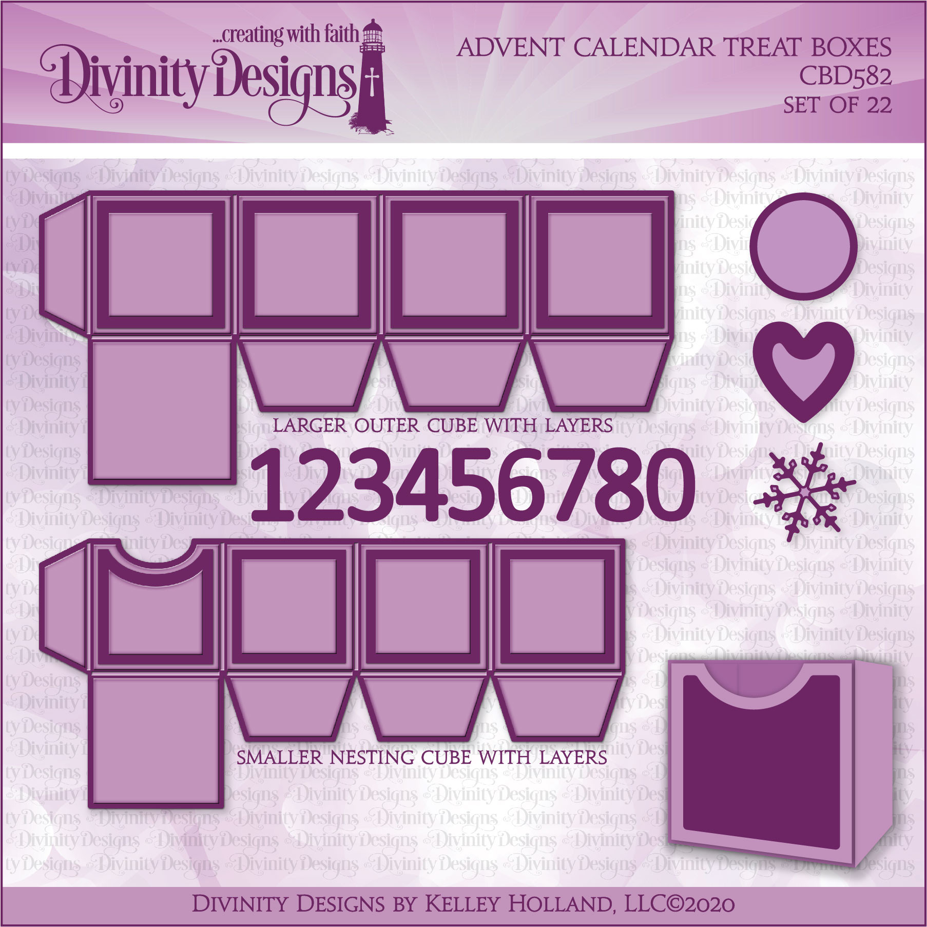 ADVENT CALENDAR TREAT BOXES DIES - PREORDER
