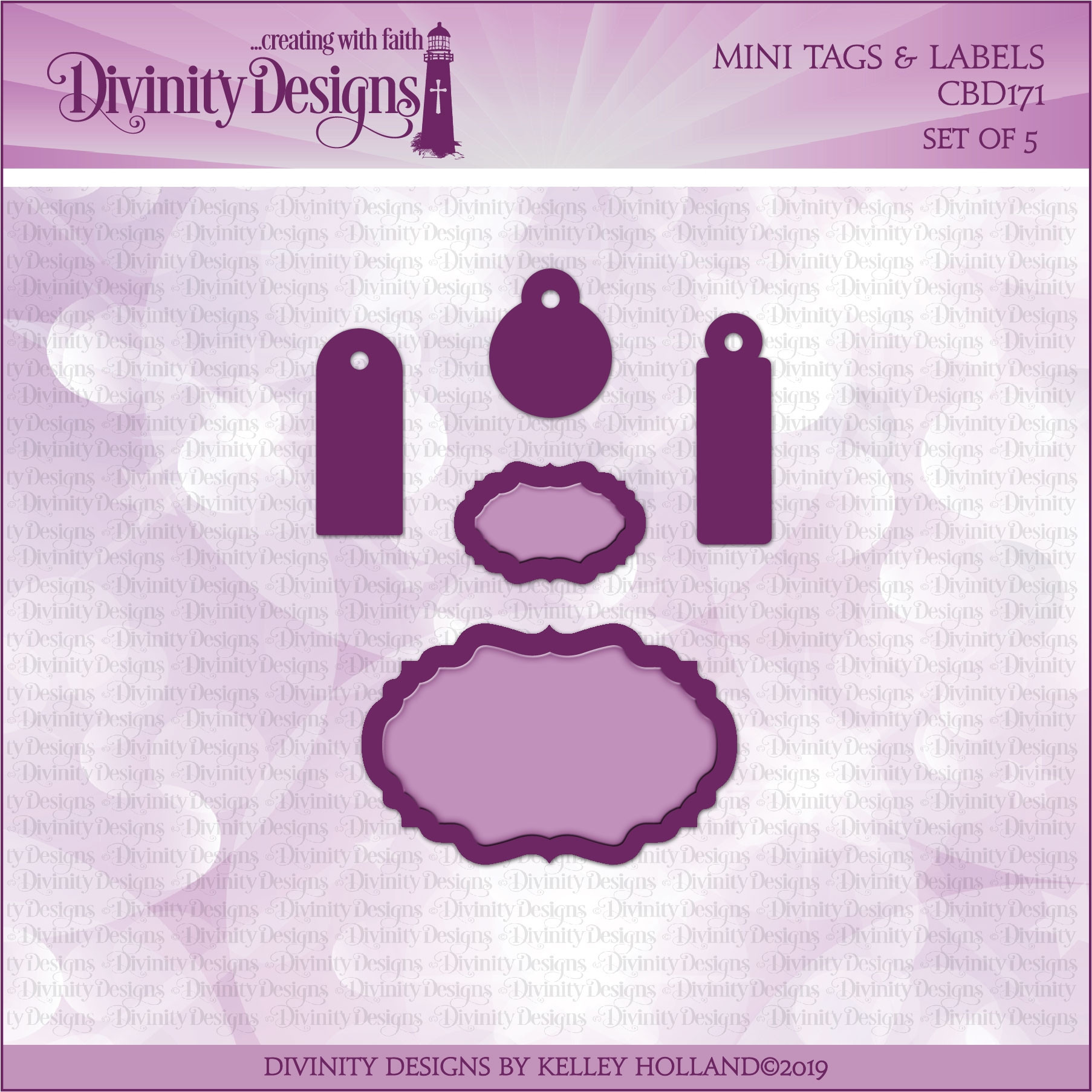 MINI TAGS AND LABELS DIES - Divinity Designs LLC
