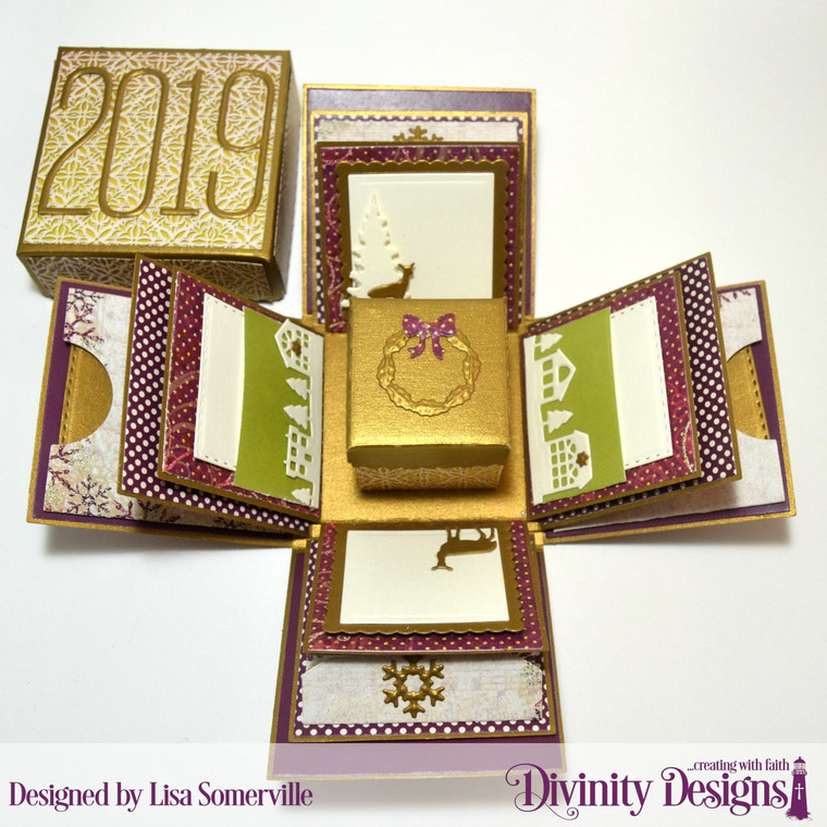 EXPLOSION BOX WITH LAYERS DIES - Divinity Designs LLC