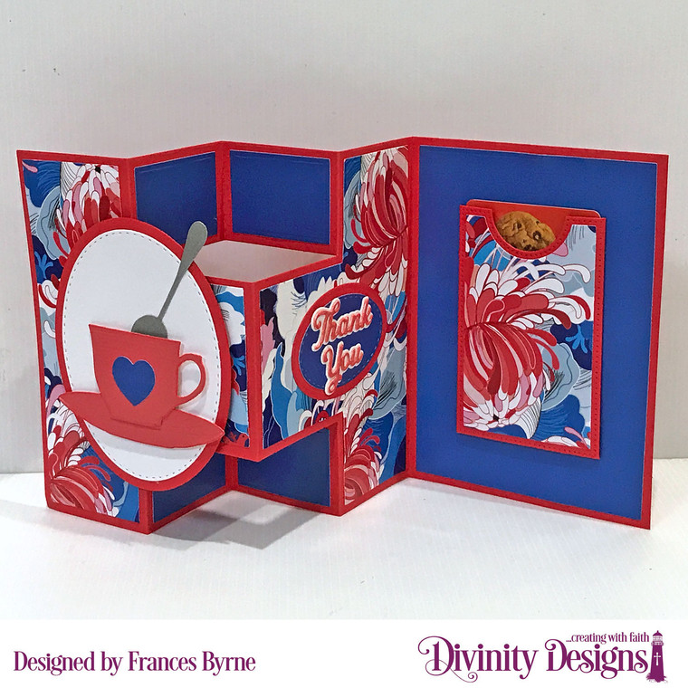 HALF-SHUTTER CARD WITH LAYERS DIES - Divinity Designs LLC