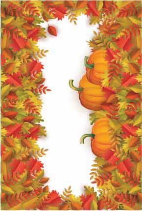 Festive Fall Slimline 6x9 PAPER PAD