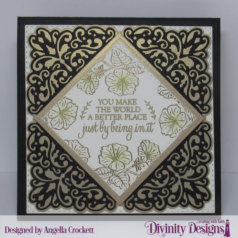 SQUARE CARD BASE WITH LAYER DIE