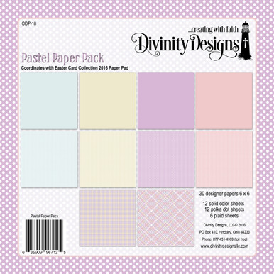 PASTEL PAPER PACK 6x6 PAPER PAD - Divinity Designs LLC