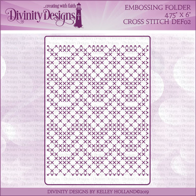 CROSS STITCH (EMBOSSING FOLDER) - Divinity Designs LLC