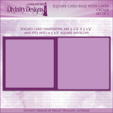 SQUARE CARD BASE WITH LAYER DIE