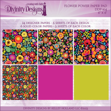FLOWER POWER 6x6 PAPER PAD