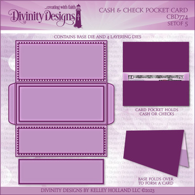 CASH & CHECK POCKET CARD DIES