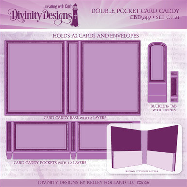 DOUBLE POCKET CARD CADDY
