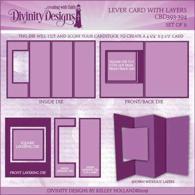 LEVER CARD WITH LAYERS DIES - Divinity Designs LLC